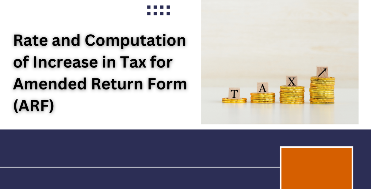 Rate and Computation of Increase in Tax for Amended Return Form (ARF ...