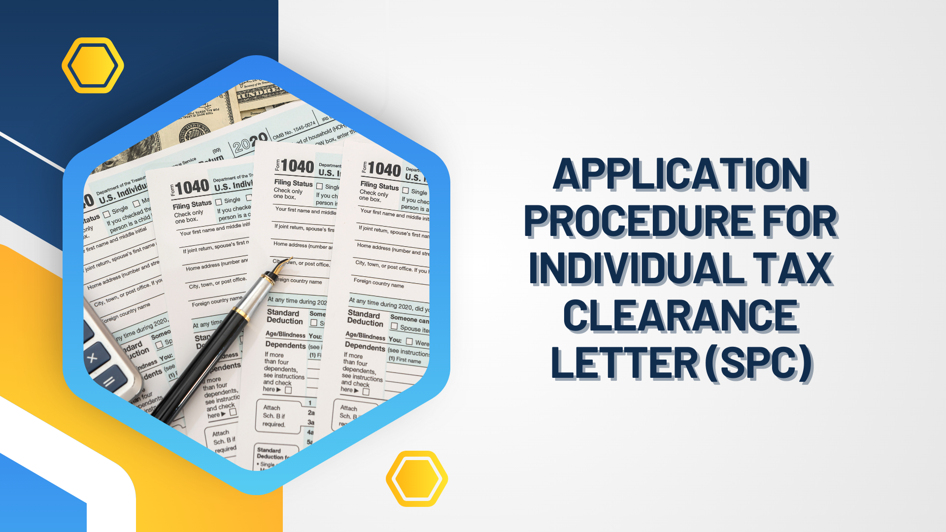Application Procedure for Individual Tax Clearance Letter (SPC) - CA ...